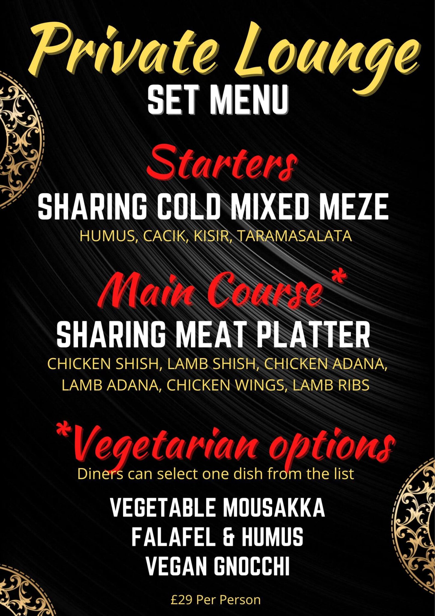 Menu | The Bank Restaurant